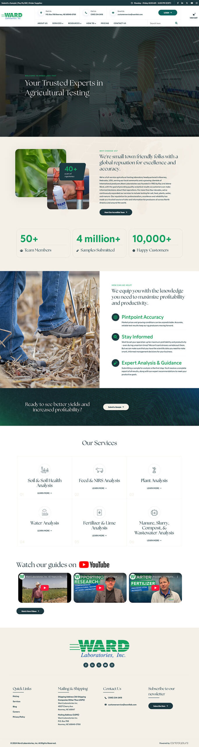 Ward Laboratories | Control Yours